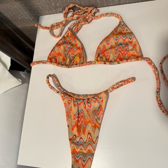 Neena Swim | Swim | Never Worn Bikini Set Neena Swim Colorful Orange ...